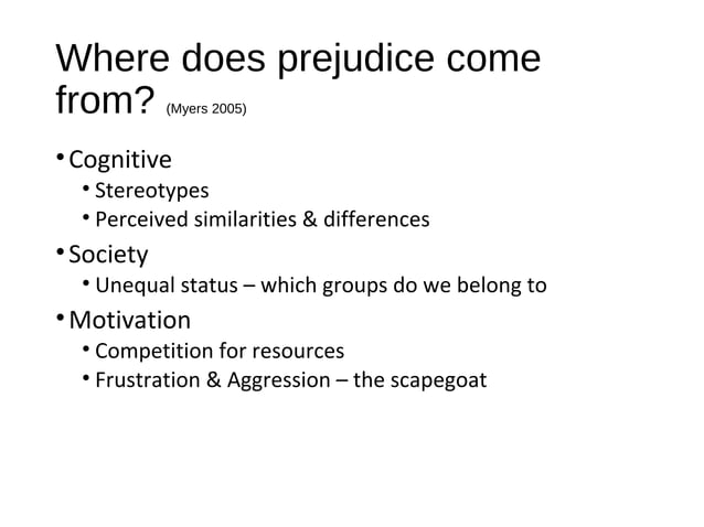 Lecture 2 defining stereotypes, prejudice & discrimination | PPT