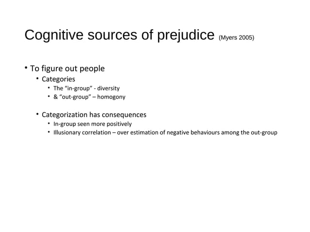 Lecture 2 defining stereotypes, prejudice & discrimination | PPT