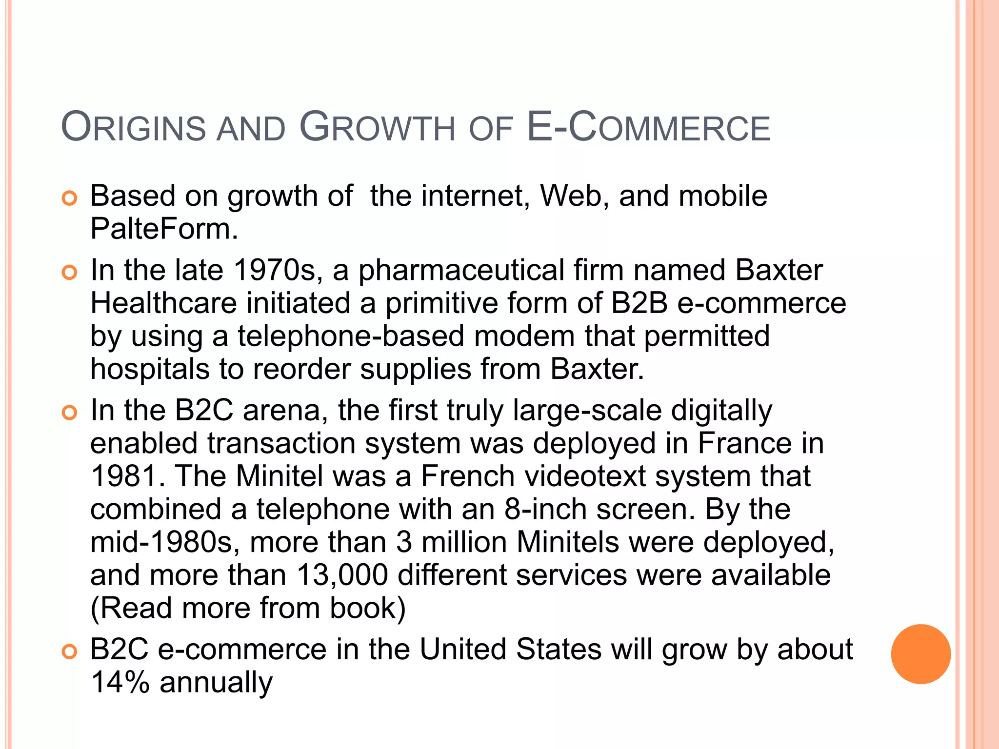 Lecture 2 e-cmmerce , types of e-commerces-an introduction | PPTX