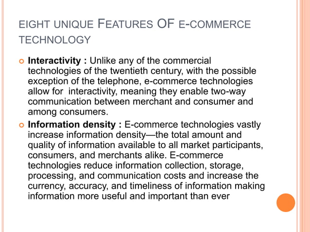 Lecture 2 e-cmmerce , types of e-commerces-an introduction | PPTX | Internet | Computing