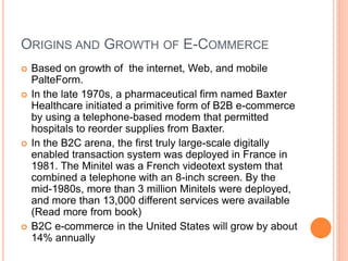 Lecture 2 e-cmmerce , types of e-commerces-an introduction | PPTX