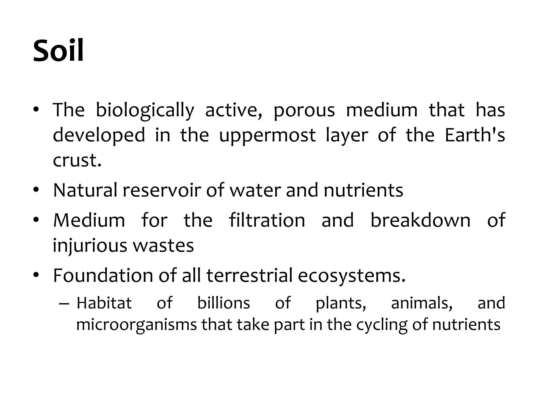 Lecture 2. edaphic factors | PPT