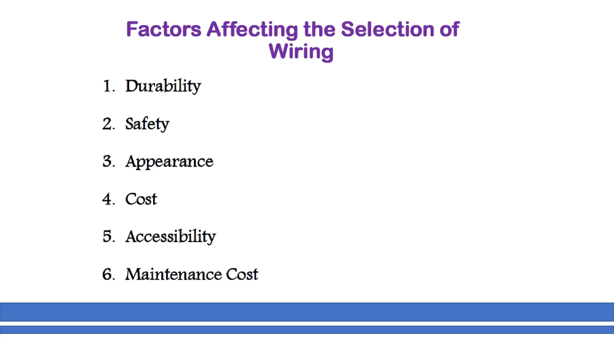 electrical wiring- Types of Electrical Wiring | PPTX