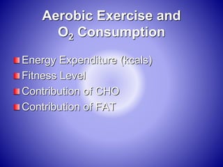 Lecture 2 exercise metabolism | PPTX