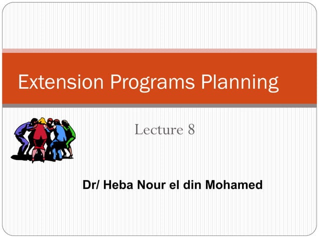 Extension Programs Planning | PDF