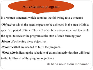 Extension Programs Planning | PDF