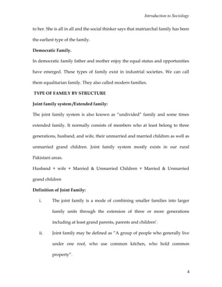 family and types of family | DOC