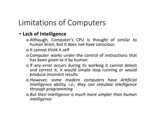 Lecture#2-Featuers of Computers in modern technology and its benefits | PDF