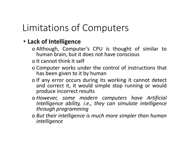 Lecture#2-Featuers of Computers in modern technology and its benefits | PPT