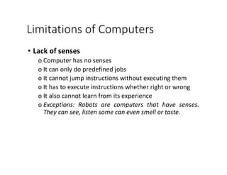 Lecture#2-Featuers of Computers in modern technology and its benefits | PDF