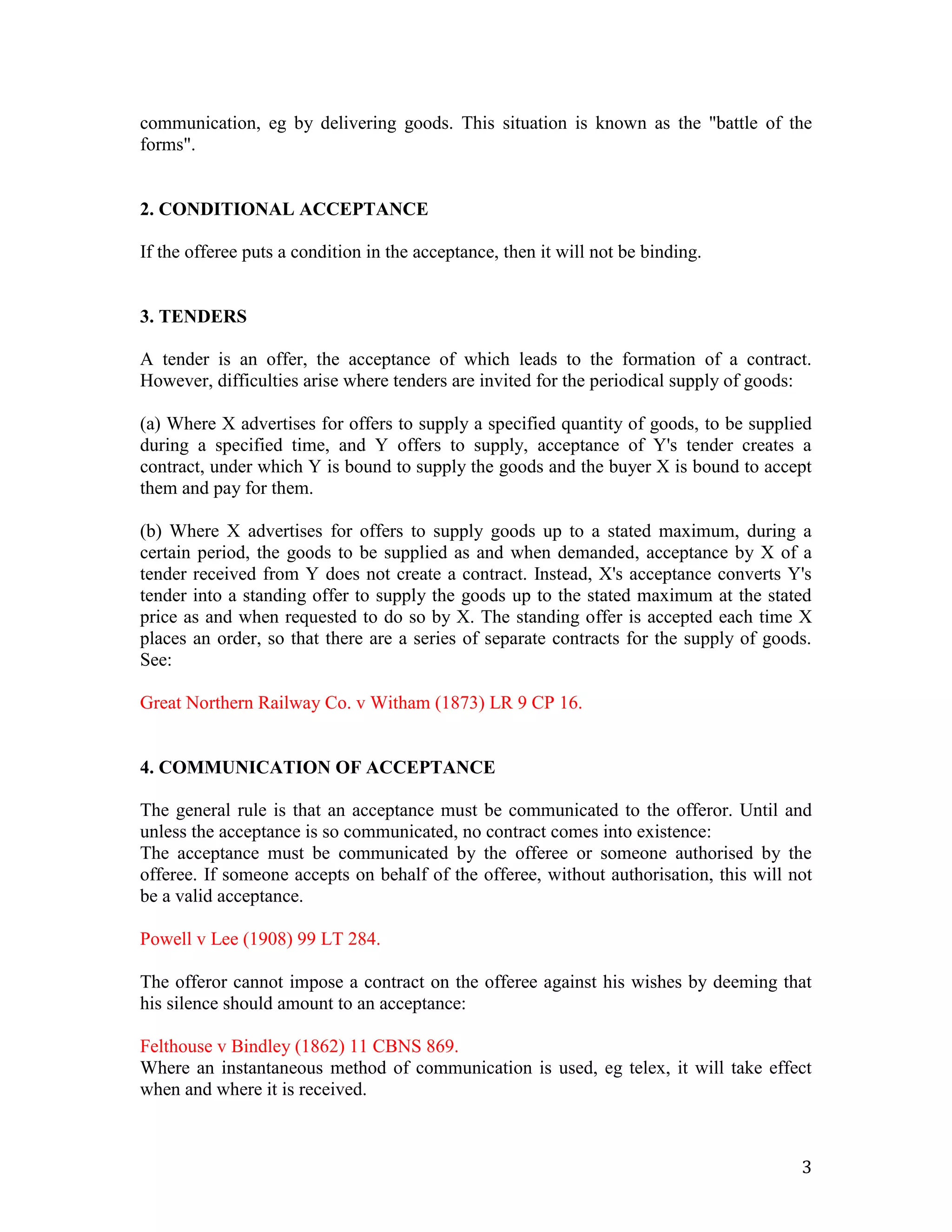 Lecture 2 formation of a contract | DOCX