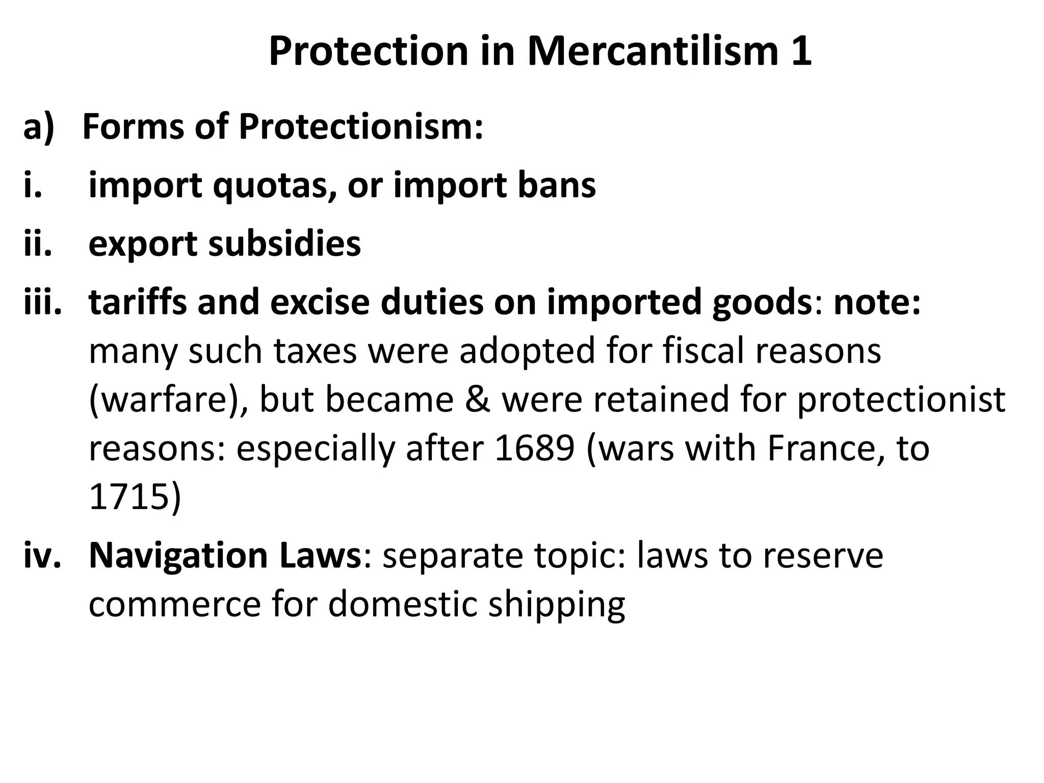 Lecture 3 Evolution of Global Economies Bullionism & Mercantilism part ...