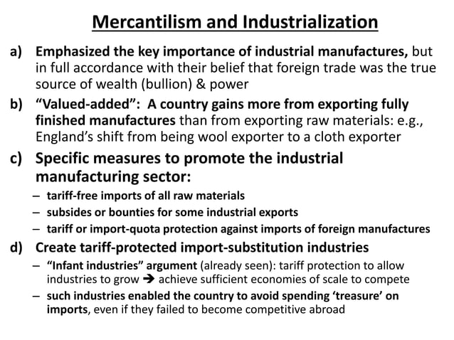 Lecture 3 Evolution of Global Economies Bullionism & Mercantilism part ...