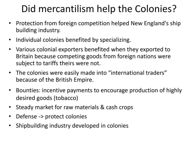 Lecture 3 Evolution of Global Economies Bullionism & Mercantilism part ...