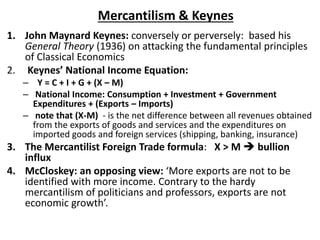 Lecture 3 Evolution of Global Economies Bullionism & Mercantilism part ...