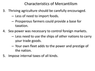 Lecture 3 Evolution of Global Economies Bullionism & Mercantilism part ...