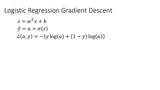 [Lecture 2] AI and Deep Learning: Logistic Regression (Theory) | PPTX