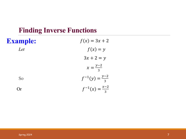 Inverse Function: Calculus and Analytical Geometry | PPT
