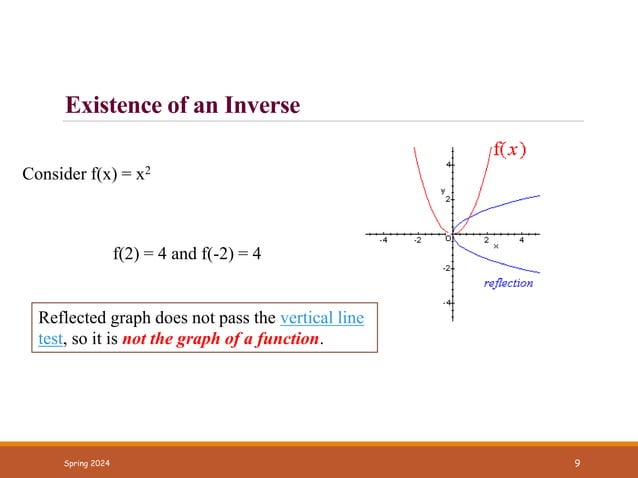 Inverse Function: Calculus and Analytical Geometry | PPT