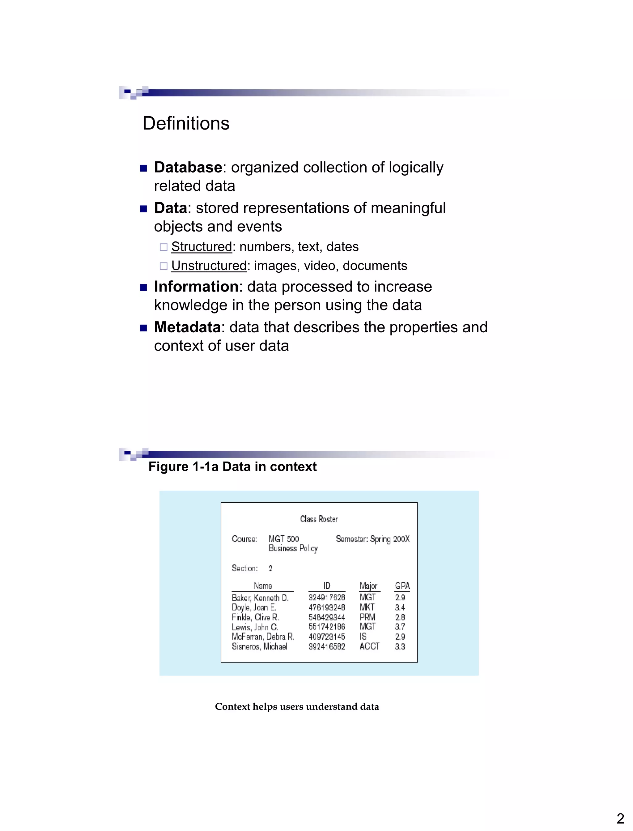 Lecture2 is331 data&infomanag(databaseenv) | PDF