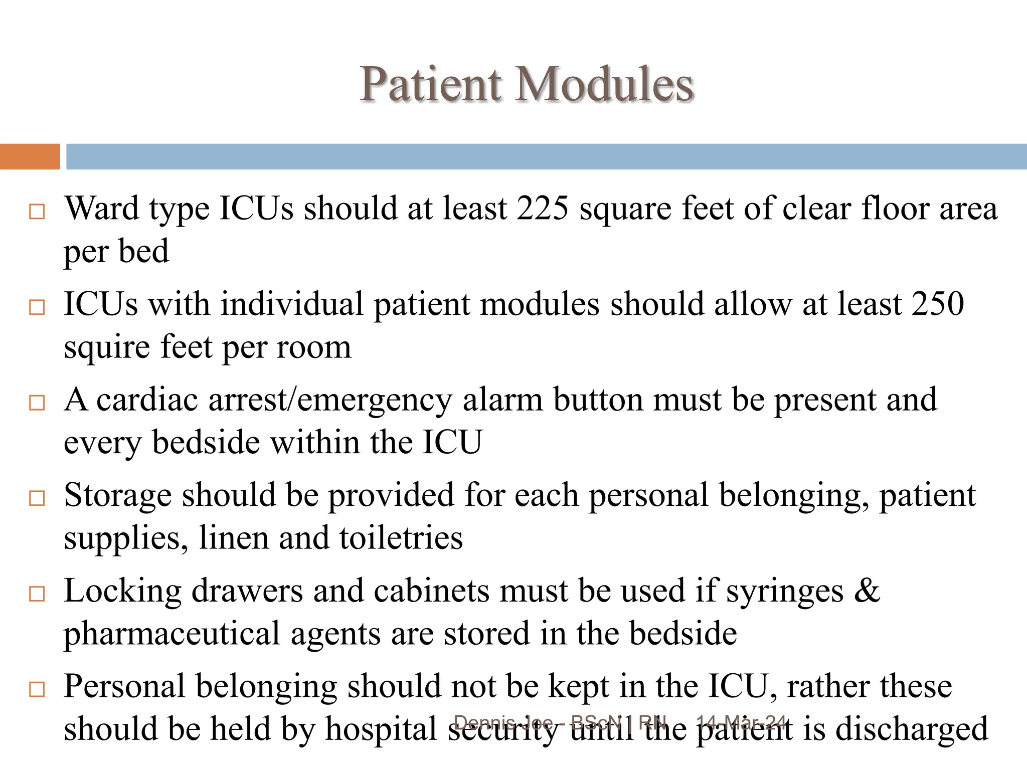 Lecture 2 - Layout of the Critical Care Unit.pptx