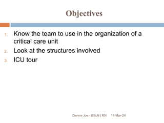 Lecture 2 - Layout of the Critical Care Unit.pptx