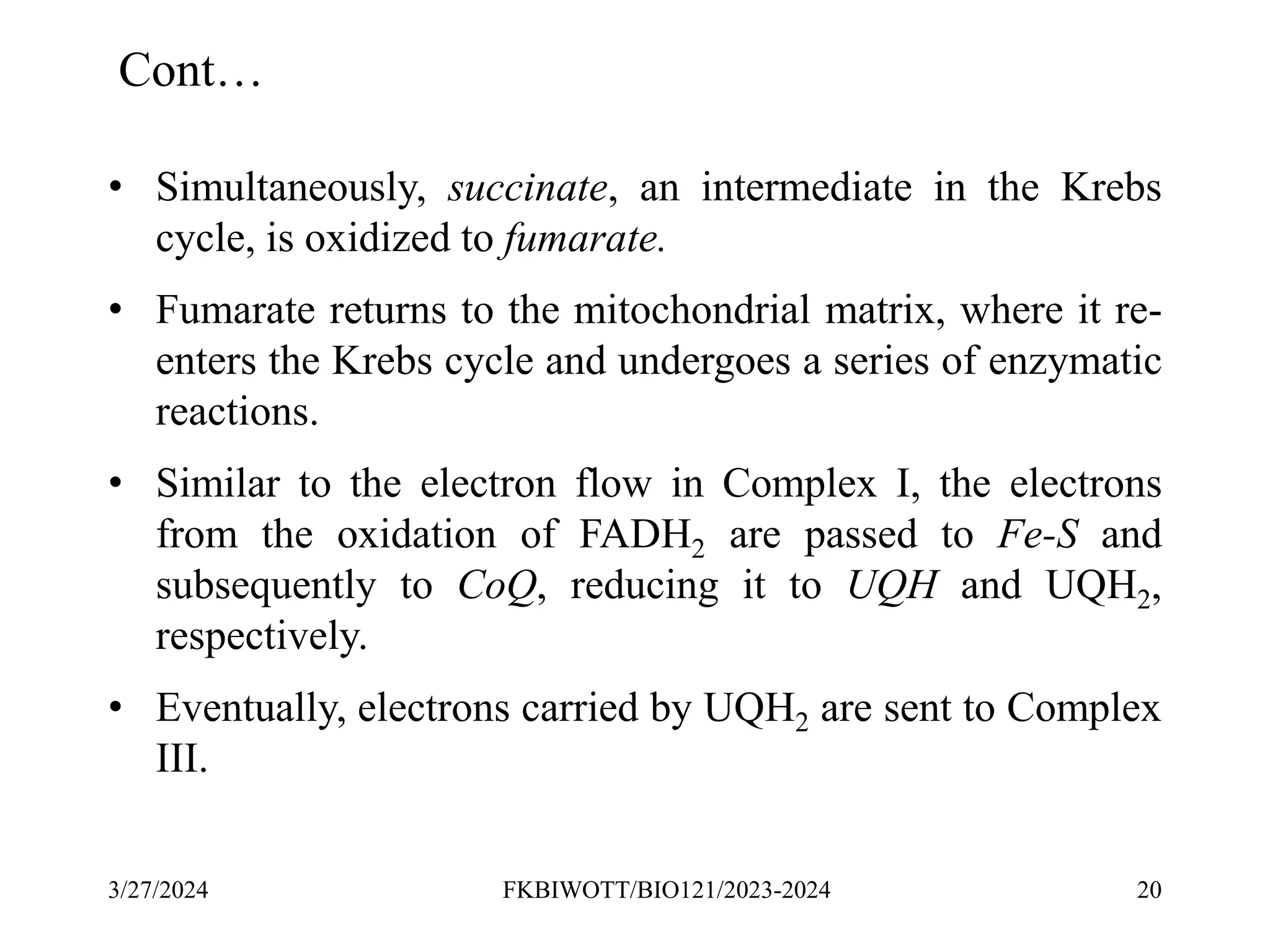 Lecture 2 - MBM 110 .pptx | Chemistry | Science