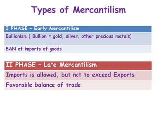 Lecture 2 Mercantilism | PPT