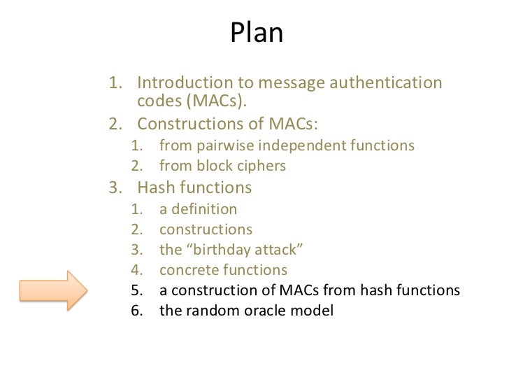 Lecture 2 Message Authentication