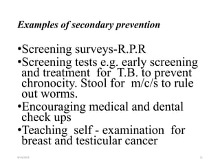Lecture 2 - NATURAL HISTORY OF A DISEASE.pptx | Physical Therapy | Wellness