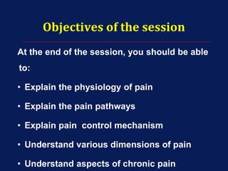 Lecture 2 Electrotherapy- pain physiology | PPTX