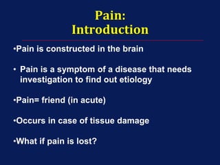 Lecture 2 Electrotherapy- pain physiology | PPTX