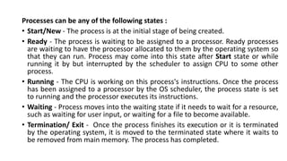 Lecture 2 process | PPT