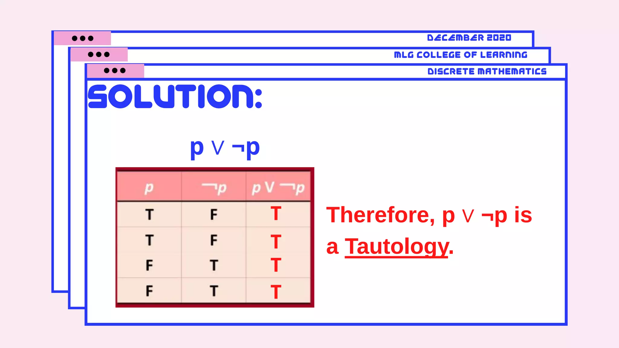 LECTURE 2: PROPOSITIONAL EQUIVALENCES | PPTX