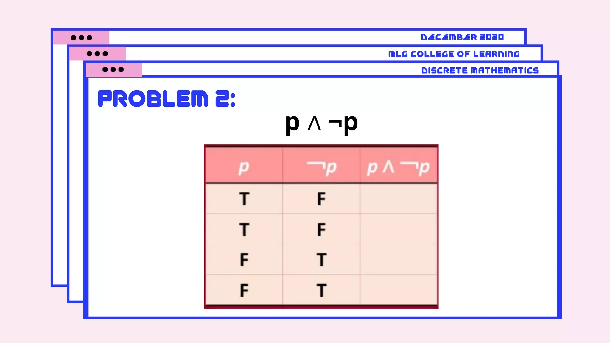 LECTURE 2: PROPOSITIONAL EQUIVALENCES | PPTX