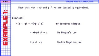 LECTURE 2: PROPOSITIONAL EQUIVALENCES | PPTX