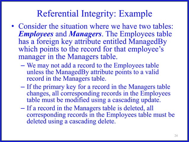 Lecture 2 - Relational Model and Terminology.pptx | Databases | Computer Software and Applications