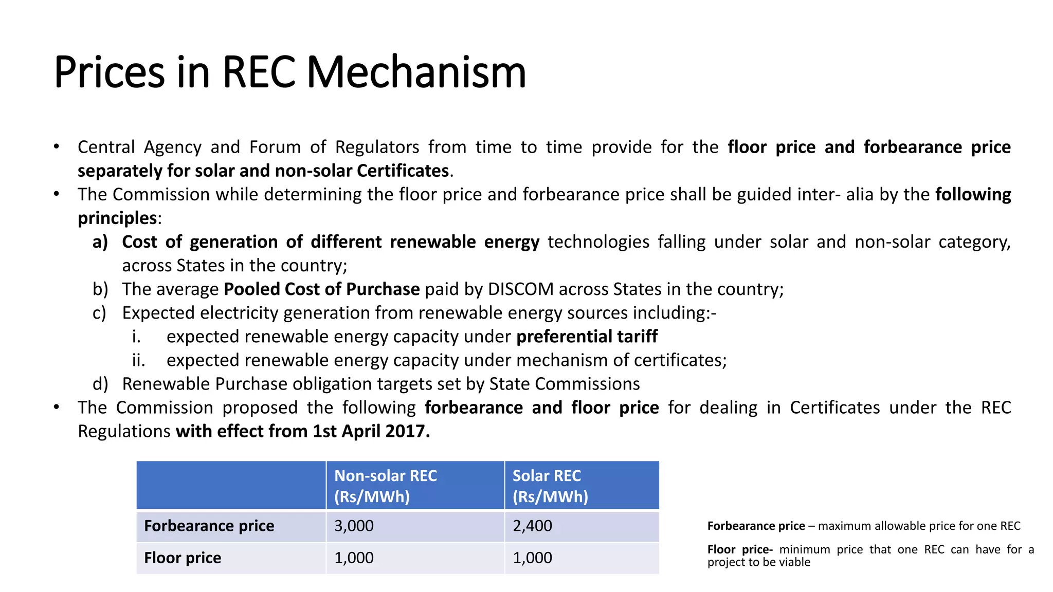 Renewable Energy Certificate (REC) Mechanism | PPTX