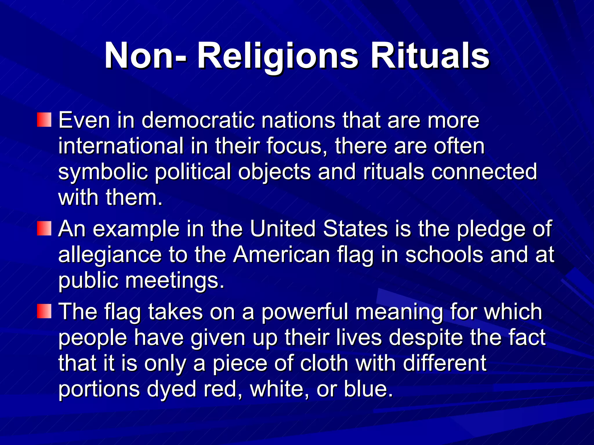 Lecture 2 rituals in religion | PPT