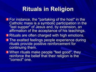Lecture 2 rituals in religion | PPT
