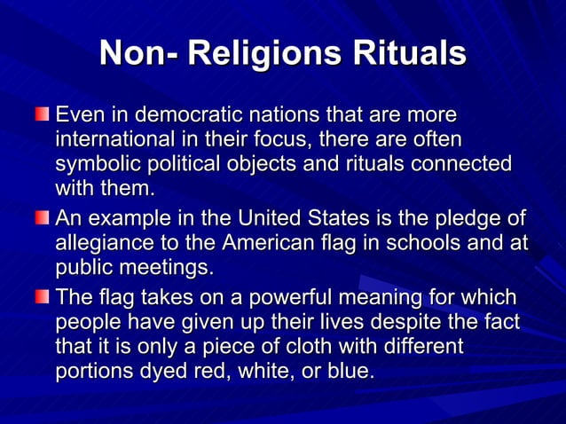Lecture 2 rituals in religion