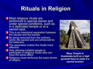 Lecture 2 rituals in religion