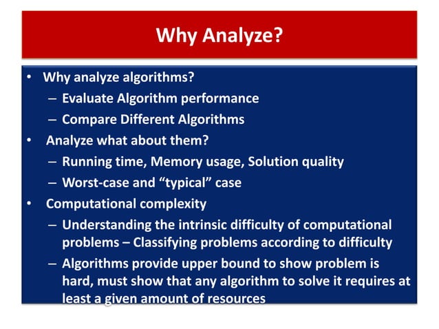 Lecture 2 role of algorithms in computing
