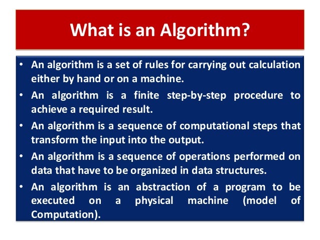 Lecture 2 role of algorithms in computing Lecture 2 role of algorithms in computing