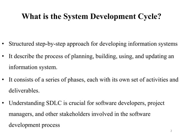 Software development life cycle (SDLC) Models | PPTX