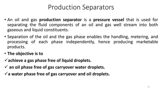 Lecture 2 -Separators of oil and gas systems | PDF | Chemistry | Science