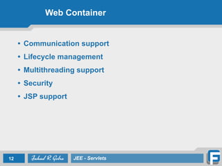 Lecture 2: Servlets | PPT