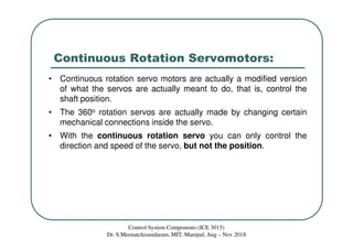 Lecture 2 Servomotors - Basics & Working | PDF