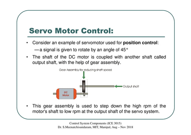 Lecture 2 Servomotors - Basics & Working | PDF