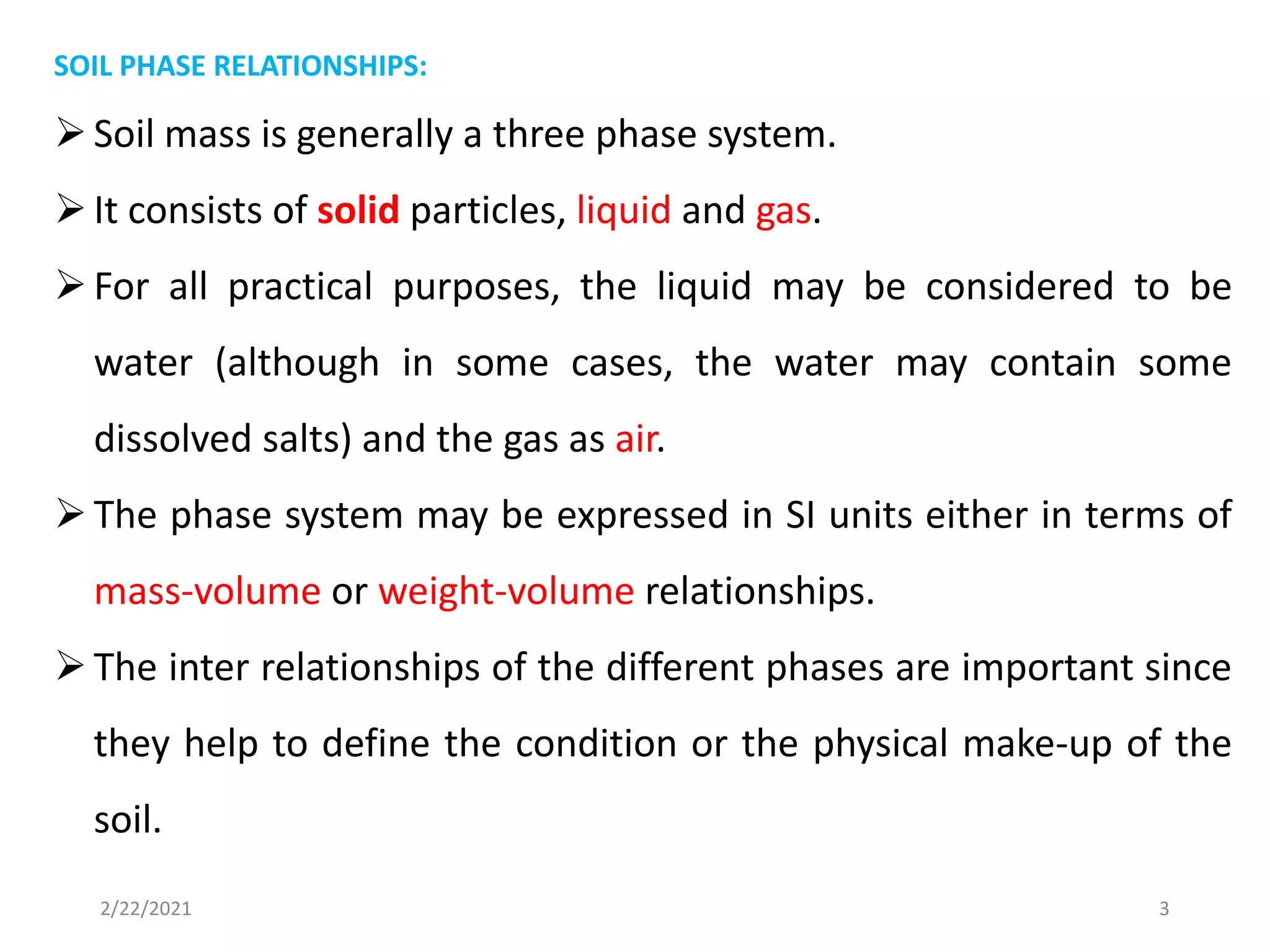 Lecture 2 soil phase r.ship&index,properties [repaired] | PDF
